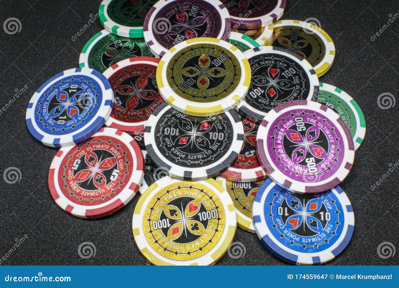 Pile Of Different Poker Chips Royalty-Free Stock Photo | CartoonDealer ...