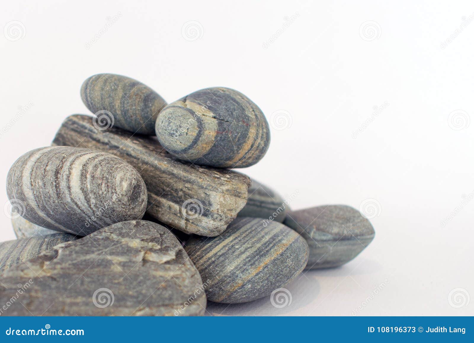 A Pile of All Striped Sea Rocks. Stock Image - Image of round, firm ...