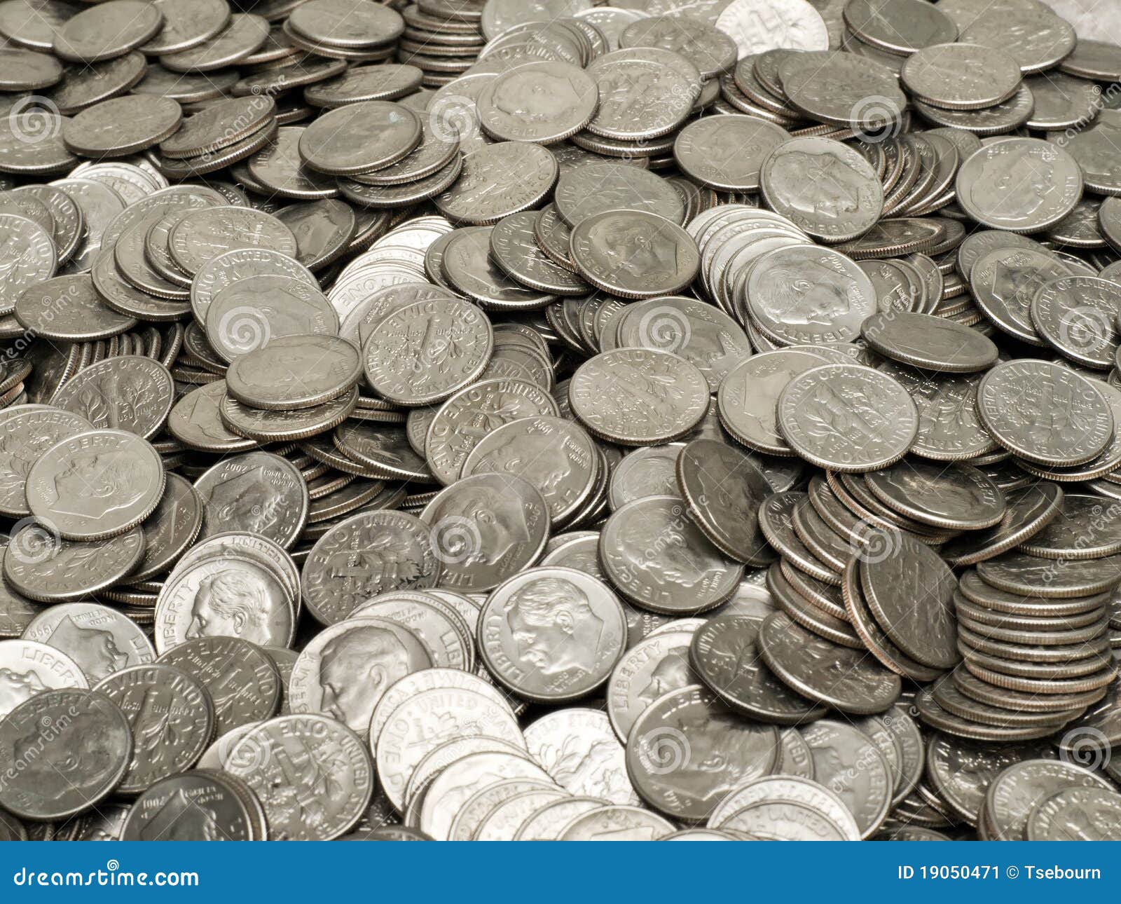 Pile of Dimes stock image. Image of broker, decline, economy - 19050471
