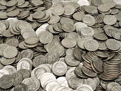 Pile of Dimes stock image. Image of broker, decline, economy - 19050471