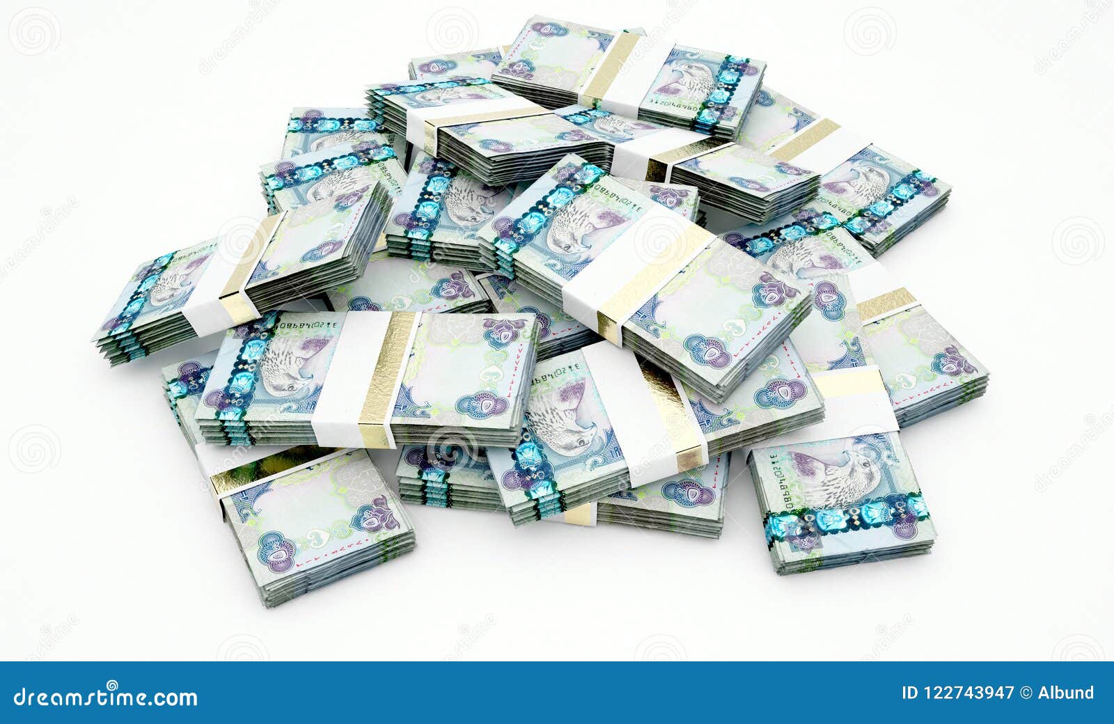 Scattered Dirham Banknote Pile Royalty-Free Stock Photography ...