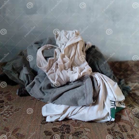Pile of dirty rags stock image. Image of costume, sculpture - 272023519