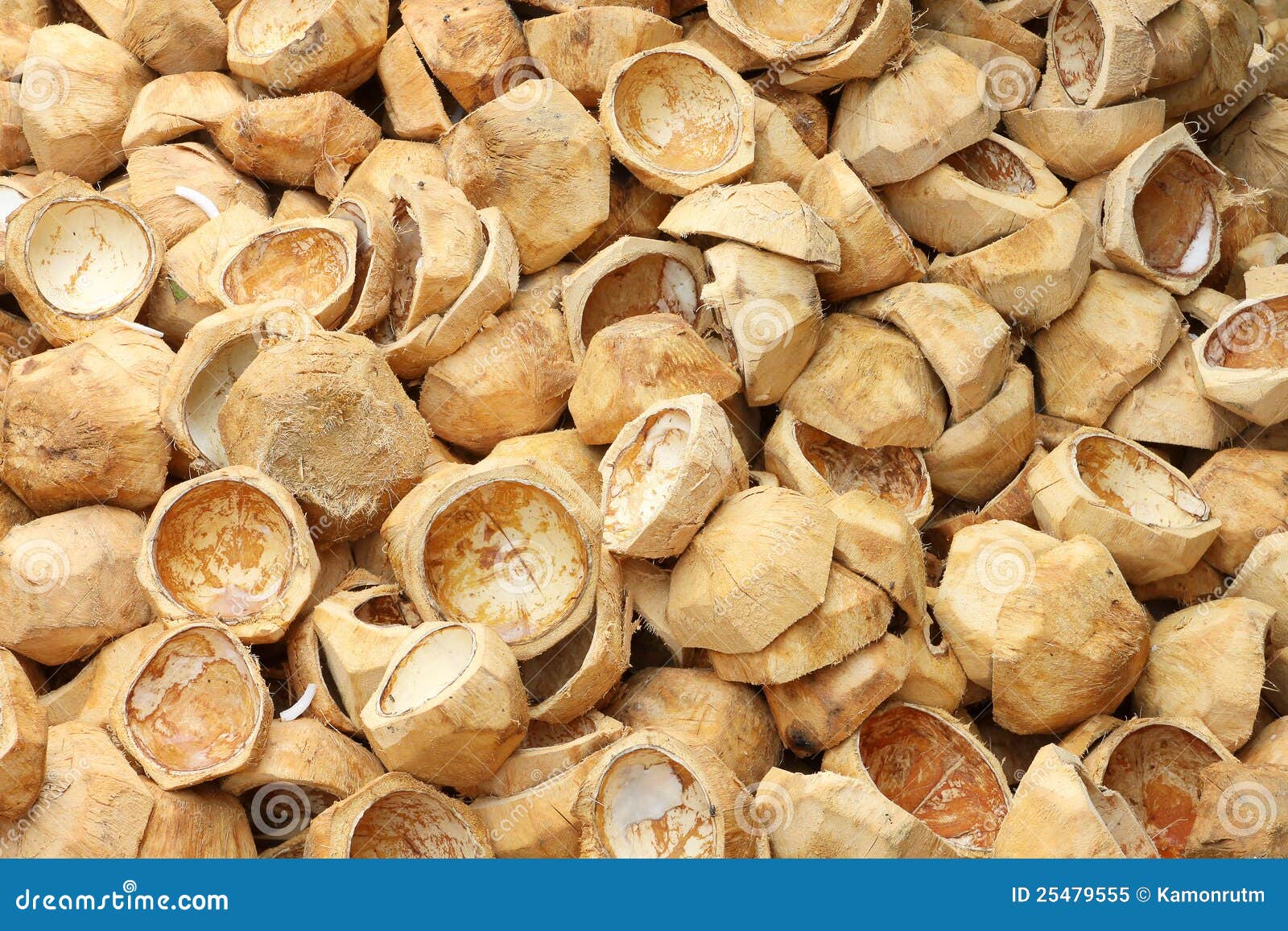 Pile of Discarded Coconut Husks Stock Image - Image of husks, pattern ...