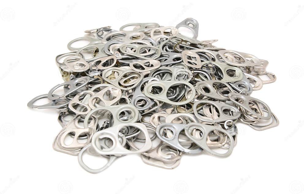 Pile of Discarded Metal Pull Tabs Stock Image - Image of litter, heap ...