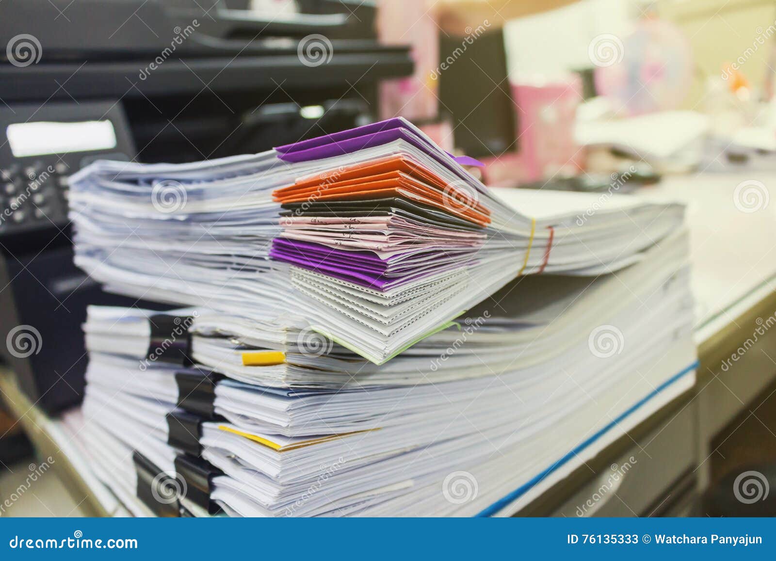 Pile of document stock image. Image of report, dirty - 76135333