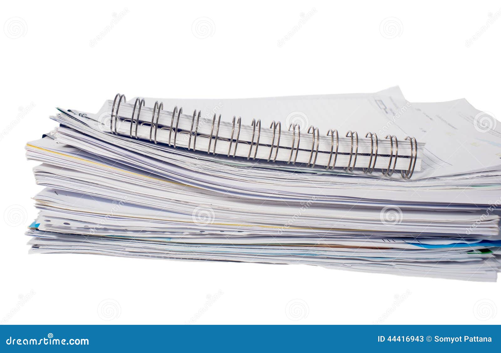 Pile of document stock image. Image of paper, paperwork - 44416943