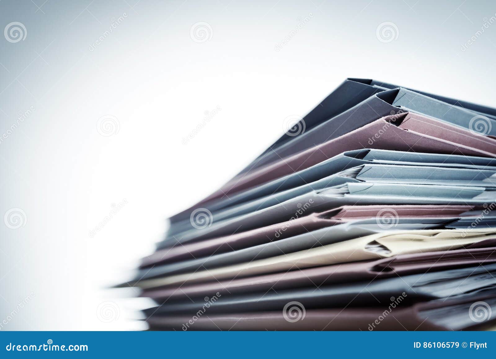 Pile of document files stock image. Image of office, administration ...