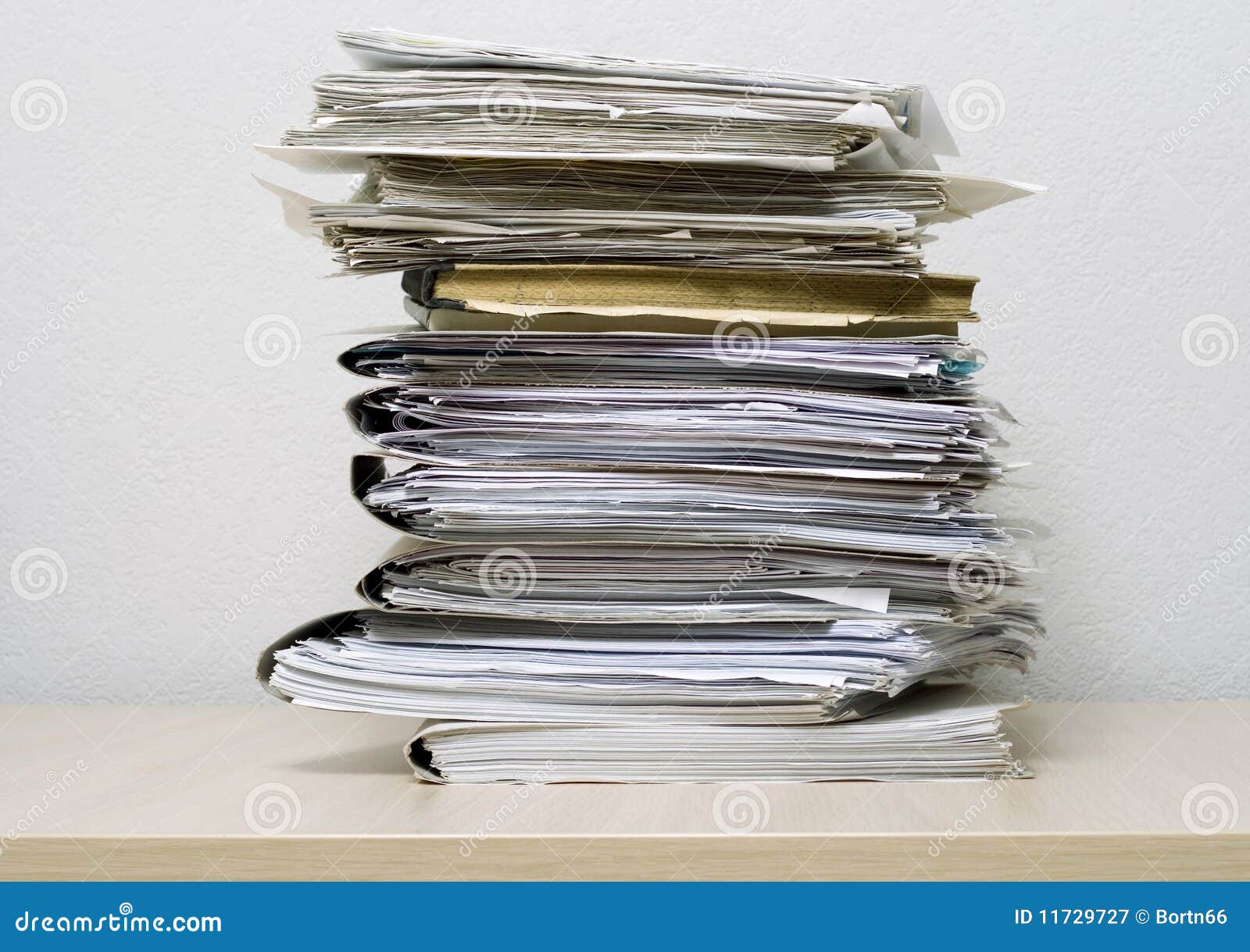 Pile of documents stock image. Image of color, descriptive - 11729727
