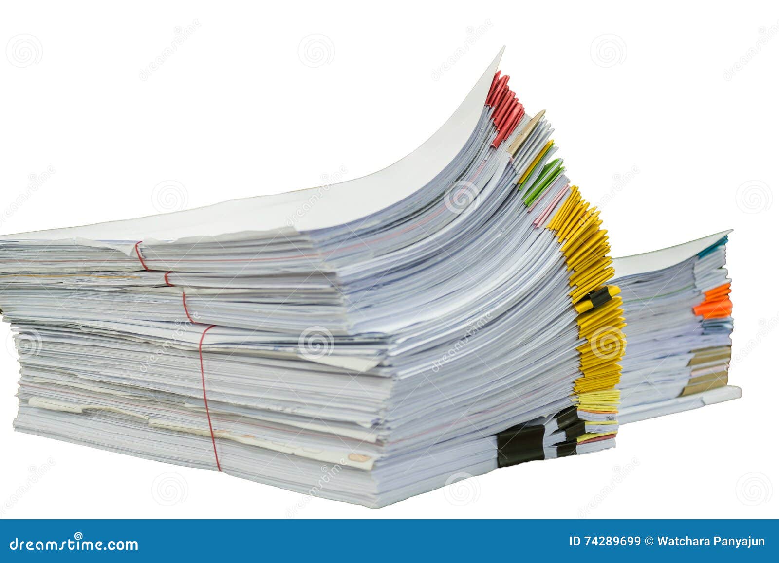 Pile of documents on desk stock image. Image of endless - 74289699
