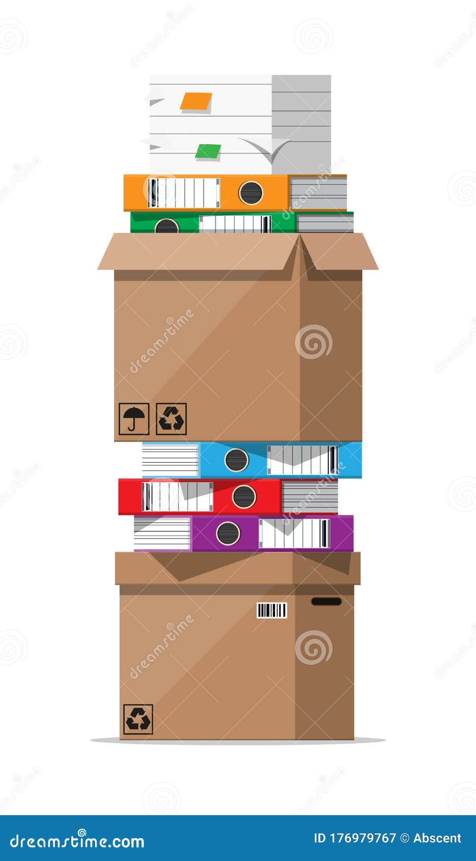 Messy Documents Flying Around. Stack Of Documents. Concept Of Paperwork ...