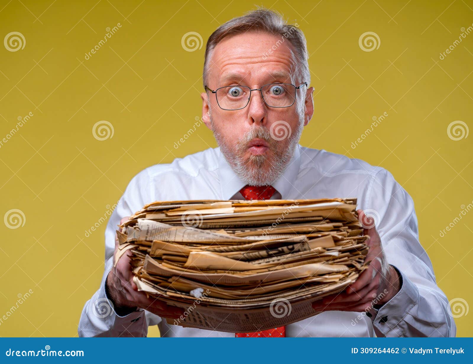 Piles Of Paper Office Filled With Paperwork Full Archive File Documents ...