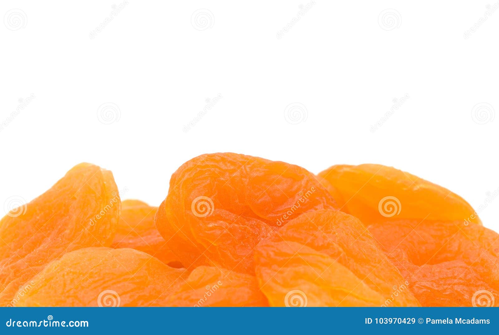 Dried Apricots on a White Background Stock Image - Image of writing ...