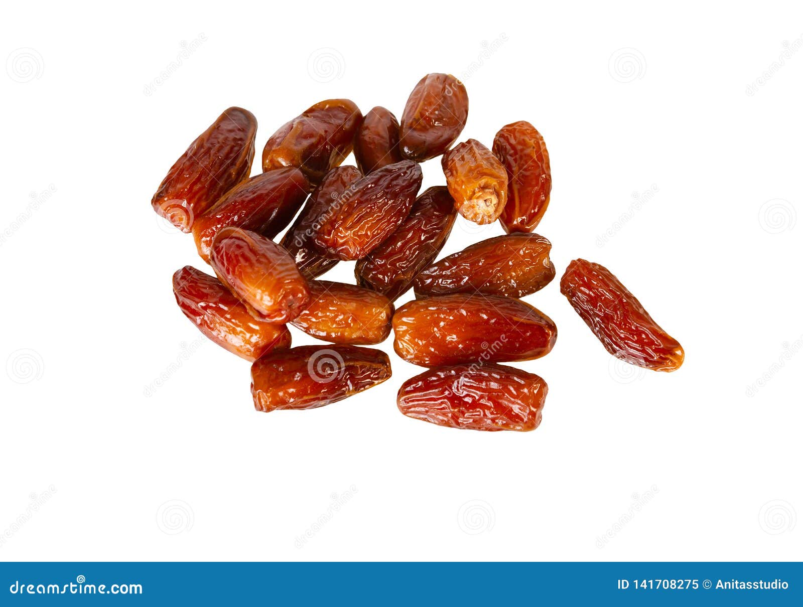 Pile of Dried Dates Isolated on White Background Top View Stock Image ...