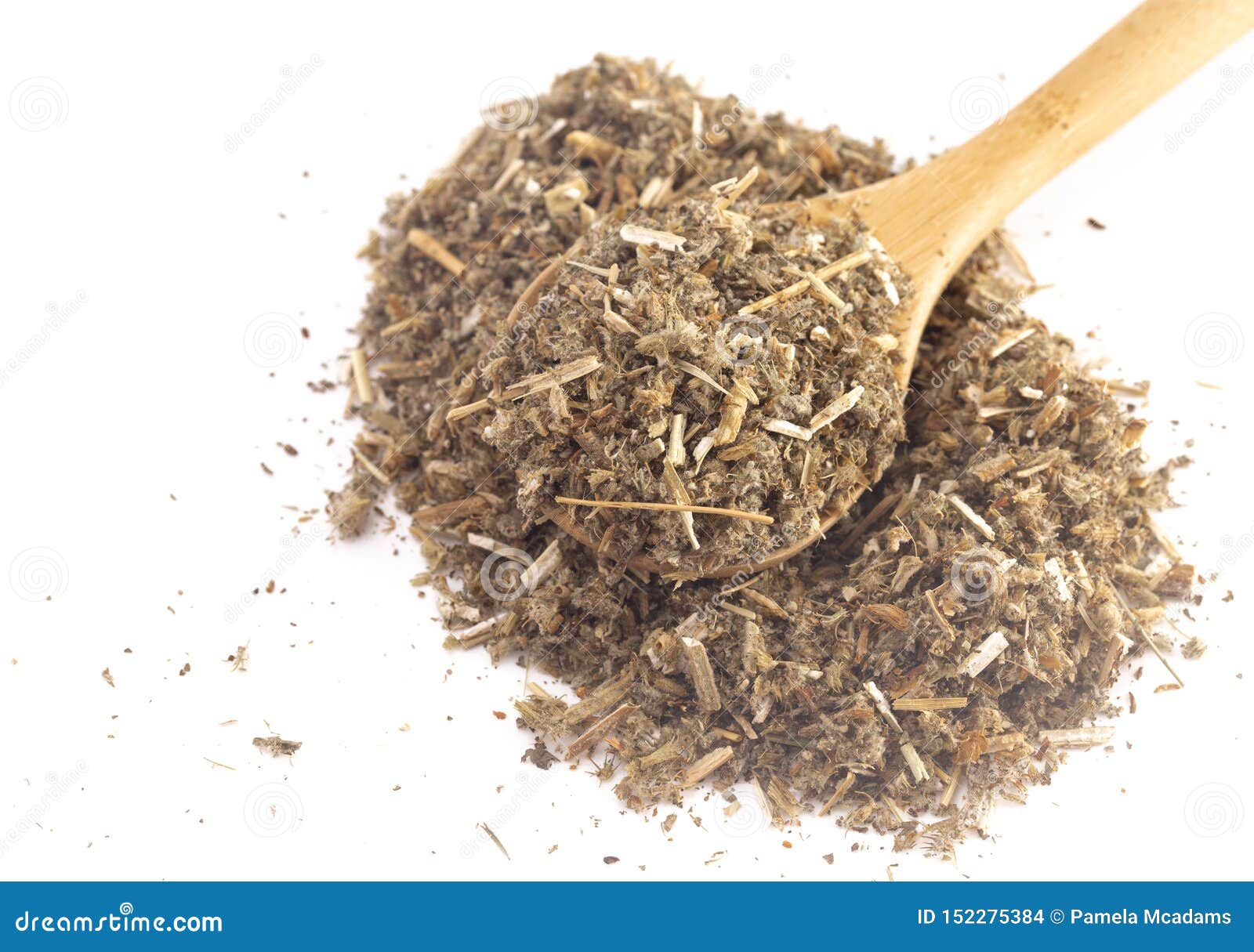 A Pile of Dried Horehound Isolated on a White Background Stock Photo ...