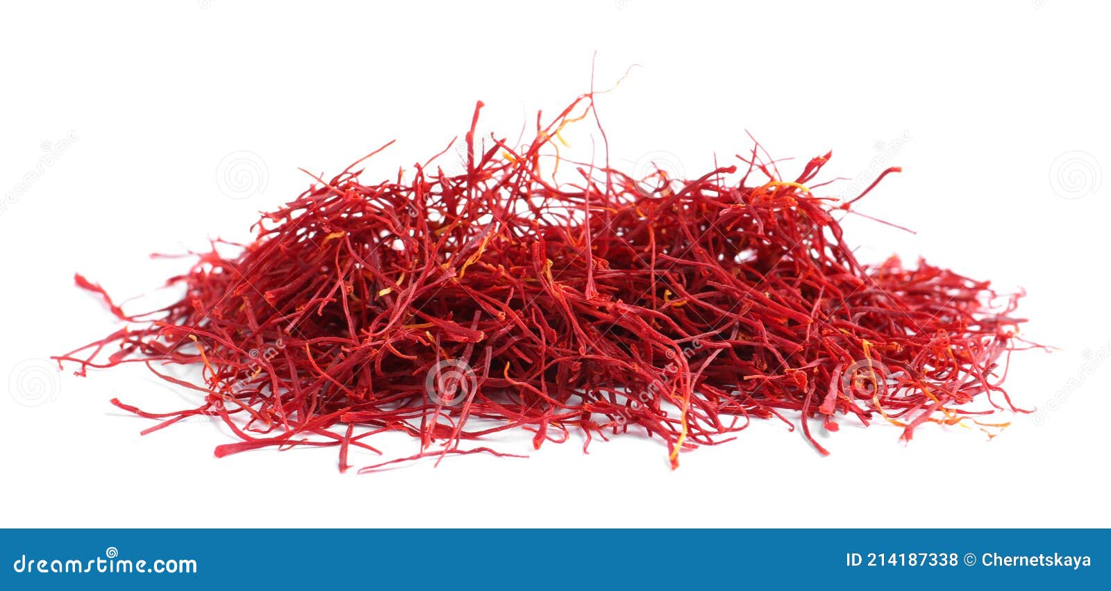 Pile of Dried Saffron Isolated on White Stock Photo - Image of aroma ...