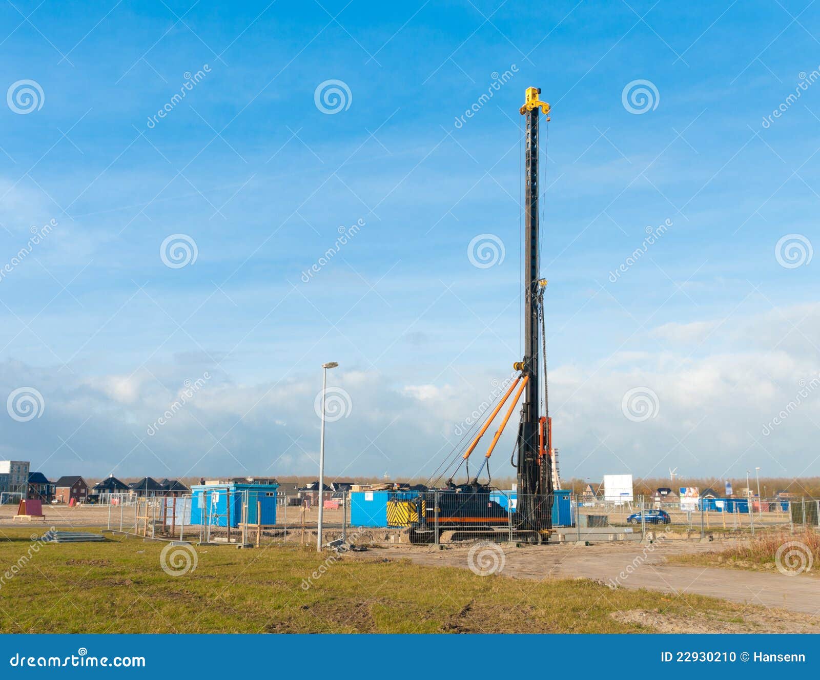 Pile driver stock photo. Image of technology, dirt, pilings - 22930210