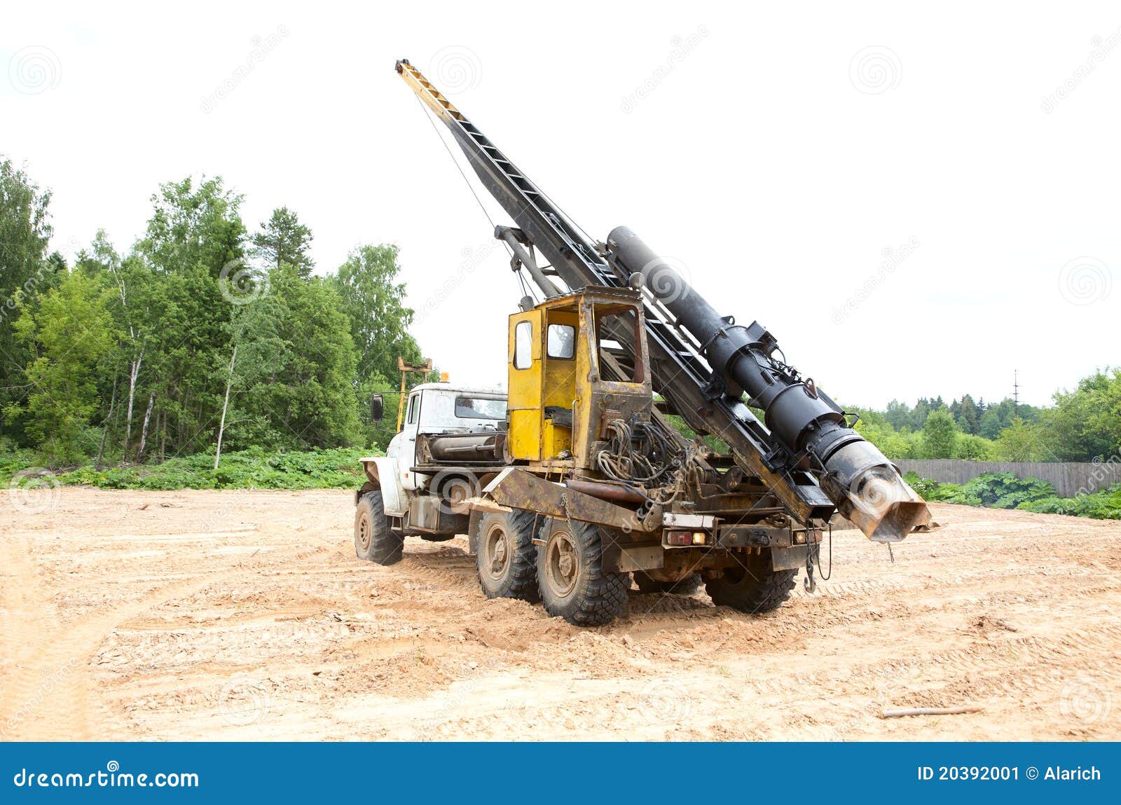 Pile Driver Driving Precast Concrete Pile Royalty-Free Stock Photo ...