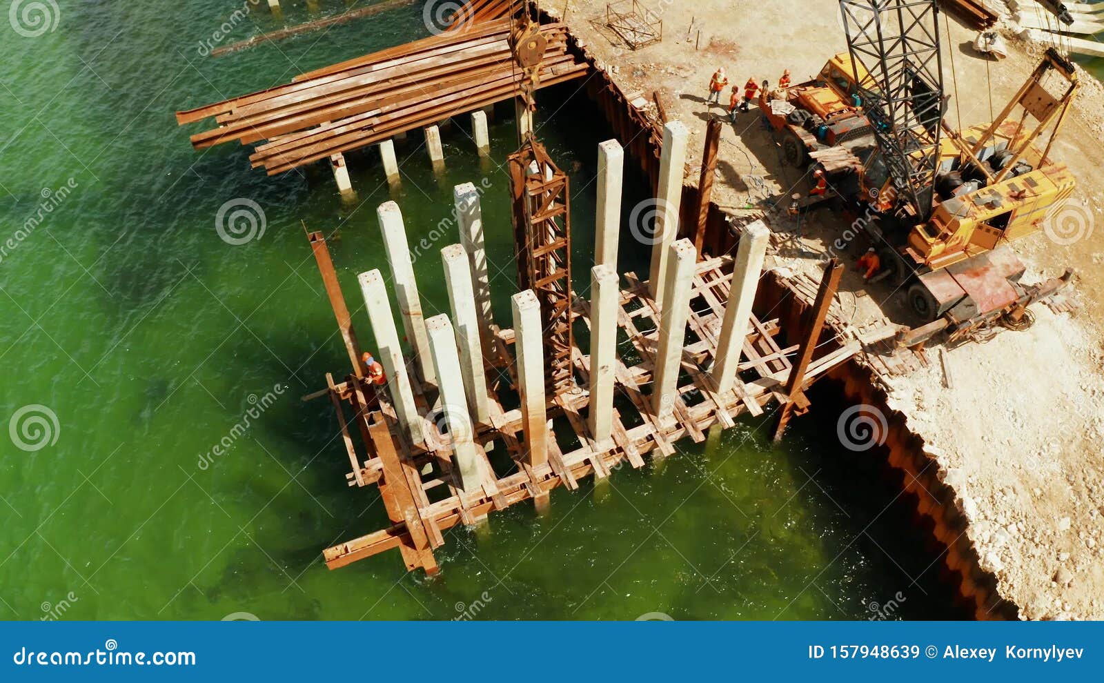 Bridge Under Construction on the Island of Siargao. Stock Video - Video ...
