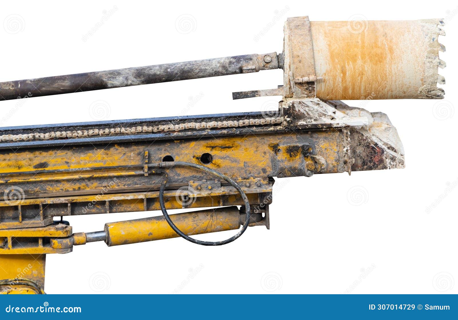 The pile driving machine stock image. Image of heavy - 307014729
