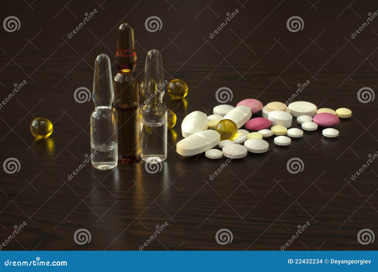 Pile drugs on table stock photo. Image of cure, closeup - 22432234