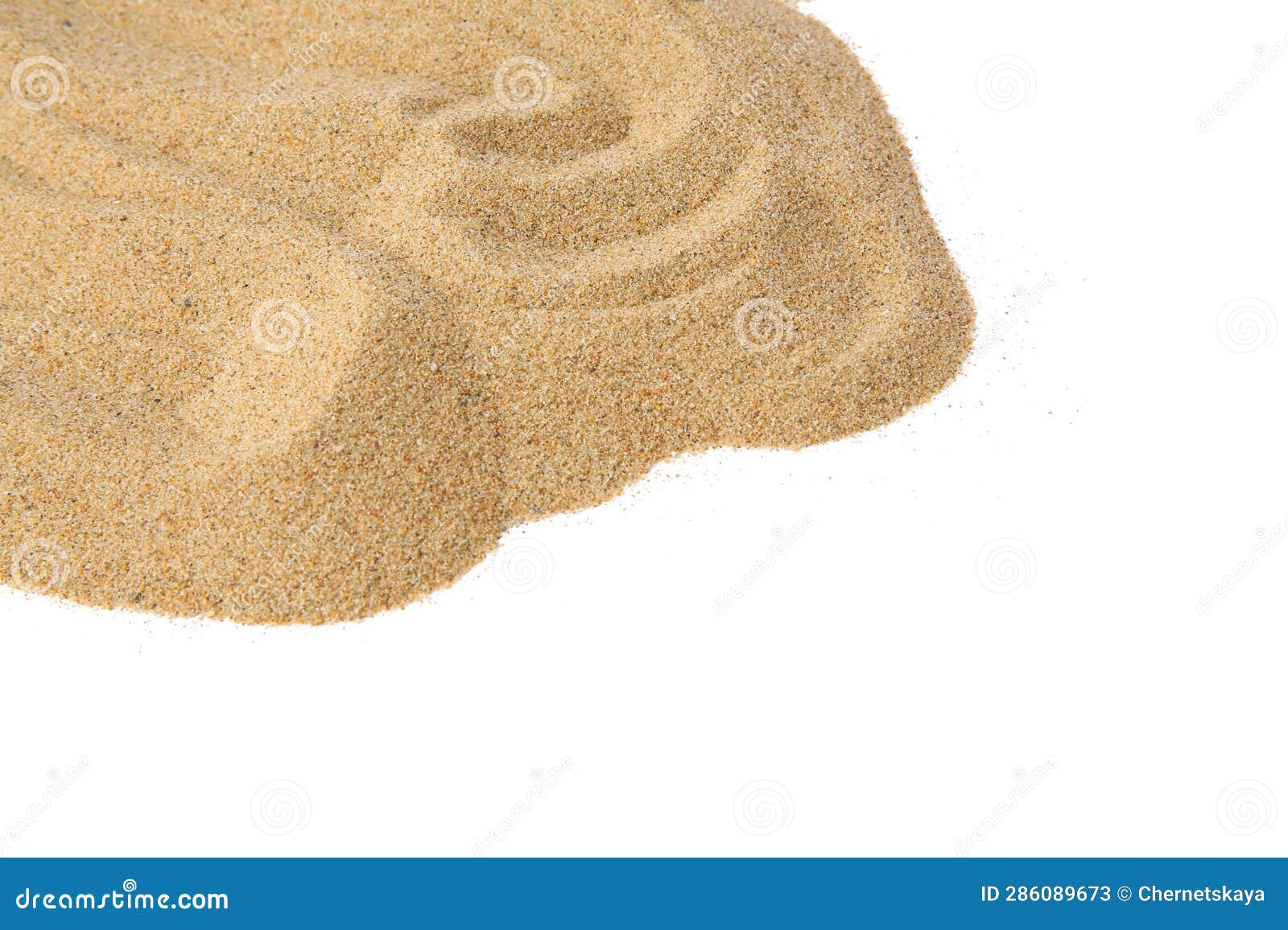 Pile of Dry Beach Sand Isolated on White Stock Image - Image of ...