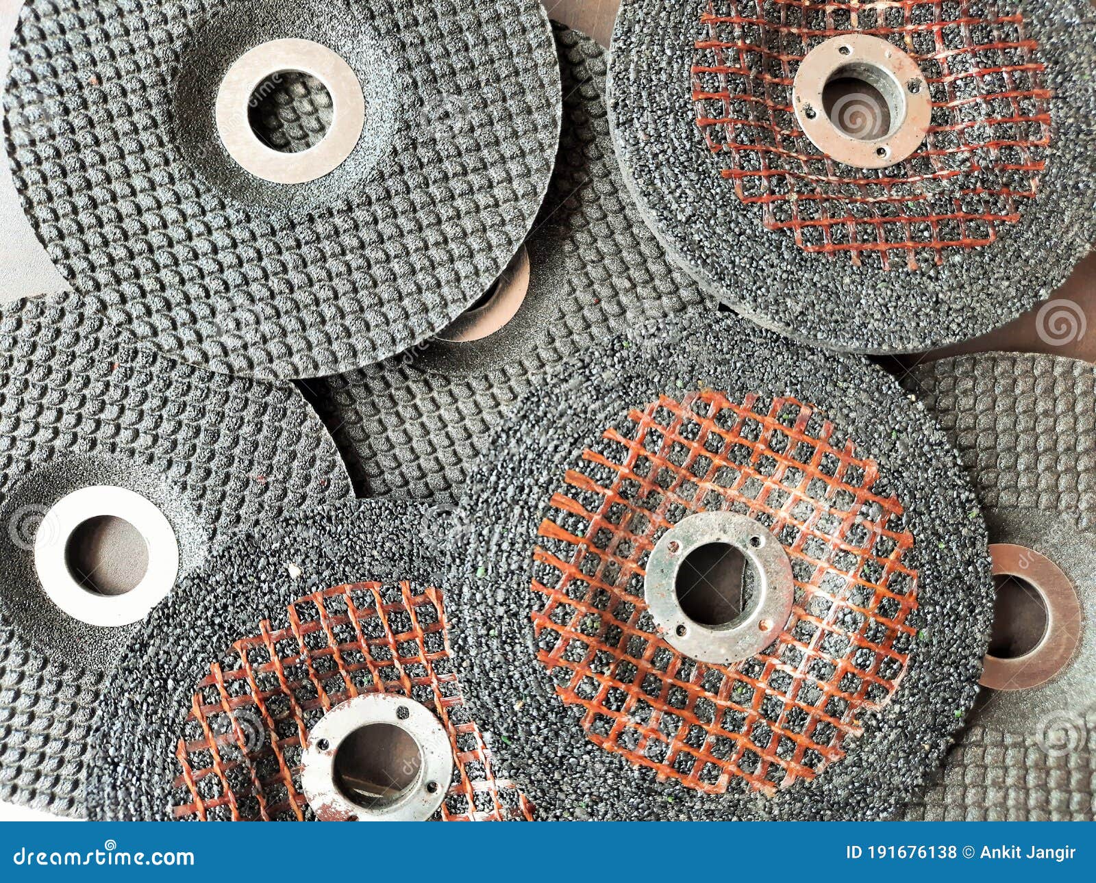 Pile of Electrical Cutting and Grinding Machine Circular Blades ...