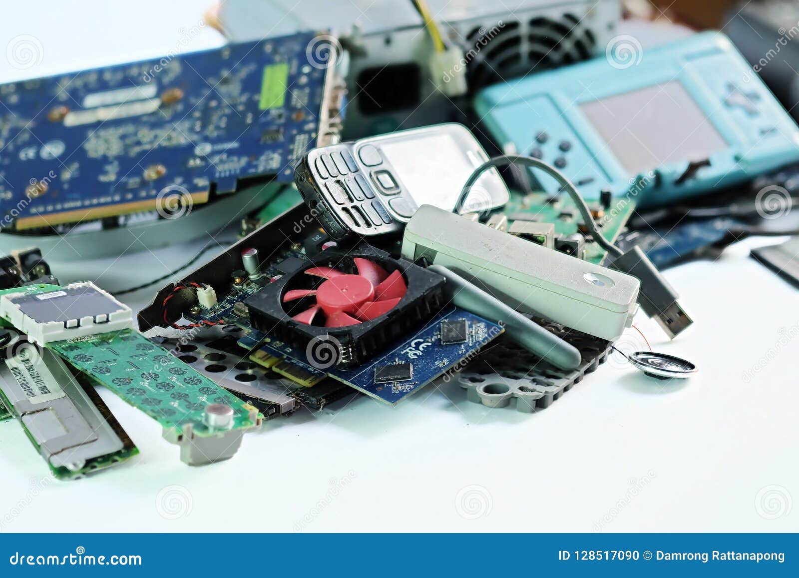 Pile Of Electronic Waste, Motherboard Computer, Electronic Equipment ...