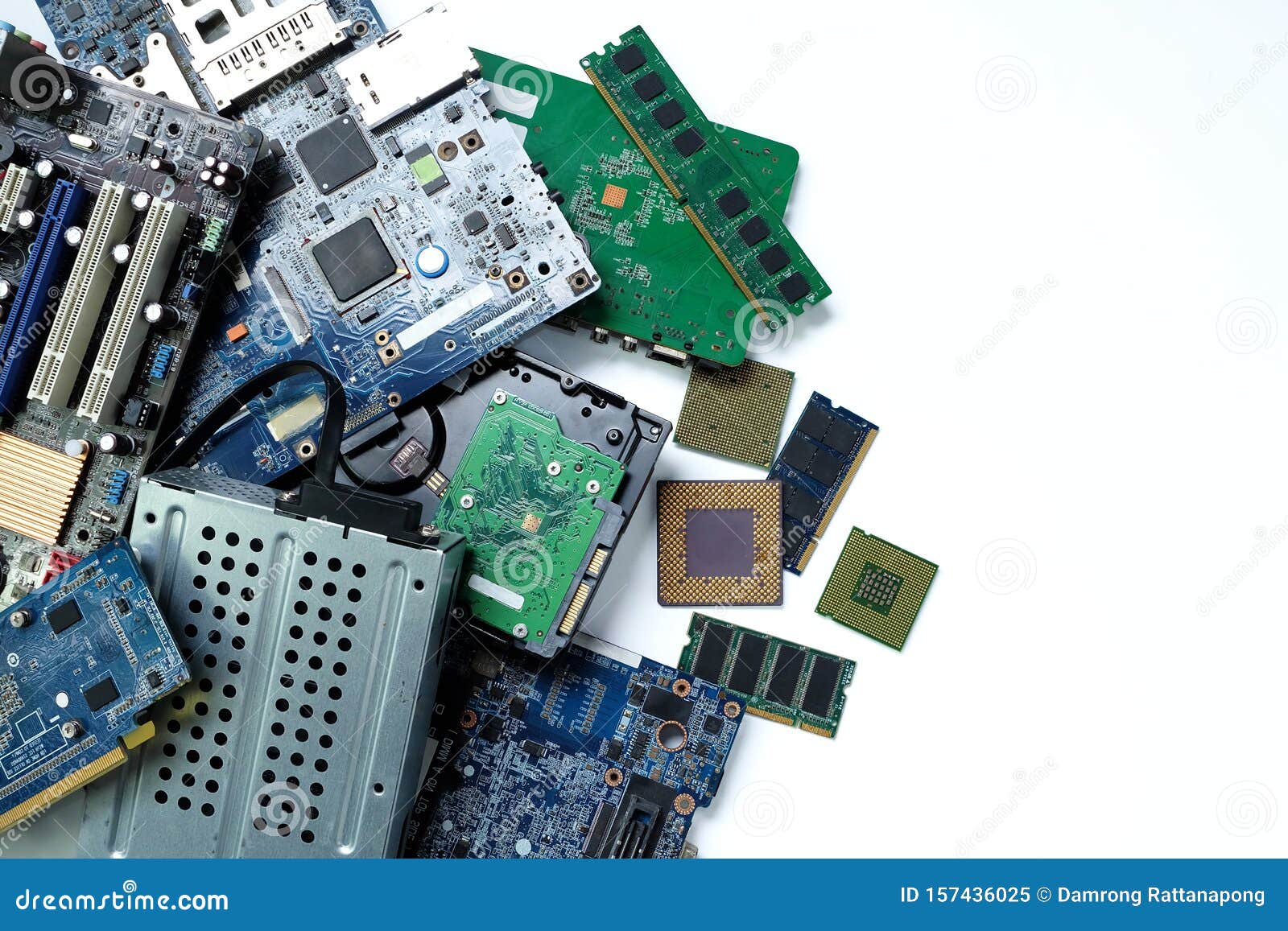 Pile Of Electronic Waste, Motherboard Computer, Electronic Equipment ...