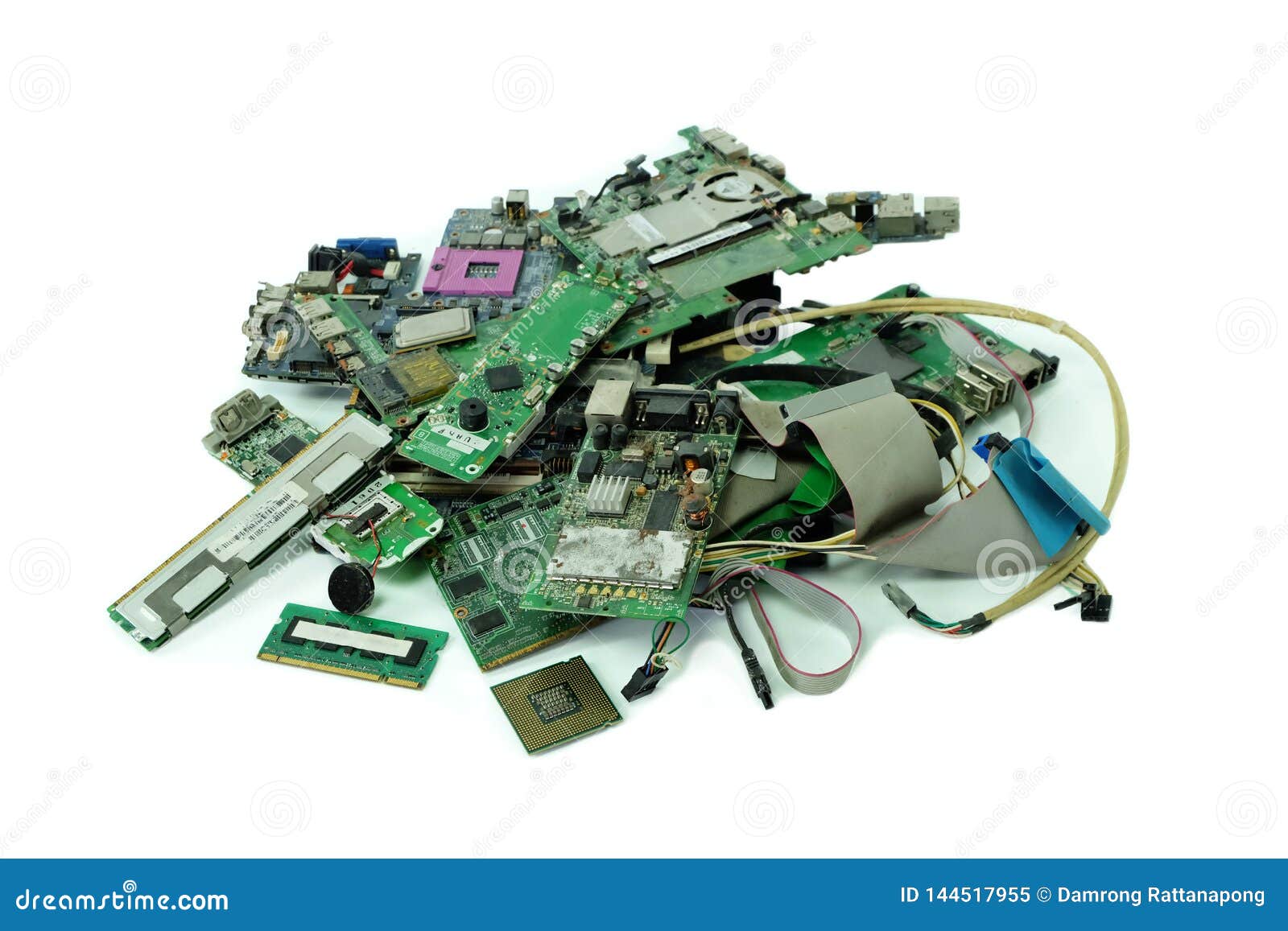 Pile of Electronic Waste, Motherboard Computer, Electronic Equipment ... Pile of Electronic Waste, Motherboard Computer, Electronic Equipment ...
