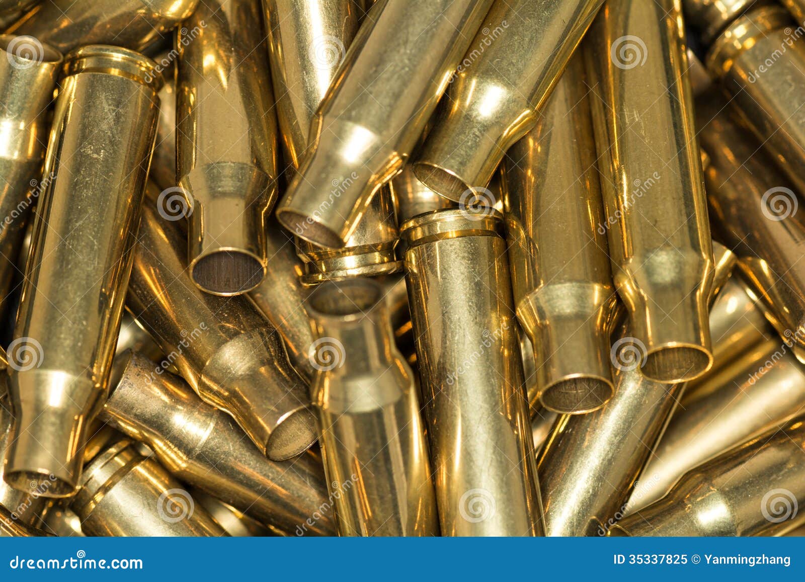 Pile of Empty Bullet Shells Stock Image - Image of texture, pile: 35337825