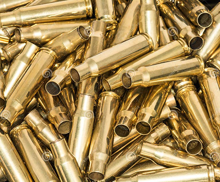 Pile of Empty Bullet Shells Stock Photo - Image of abstract, hole: 35337848