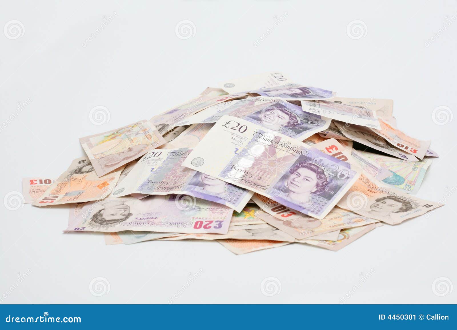 Pile of English bank notes editorial photo. Image of pound - 4450301
