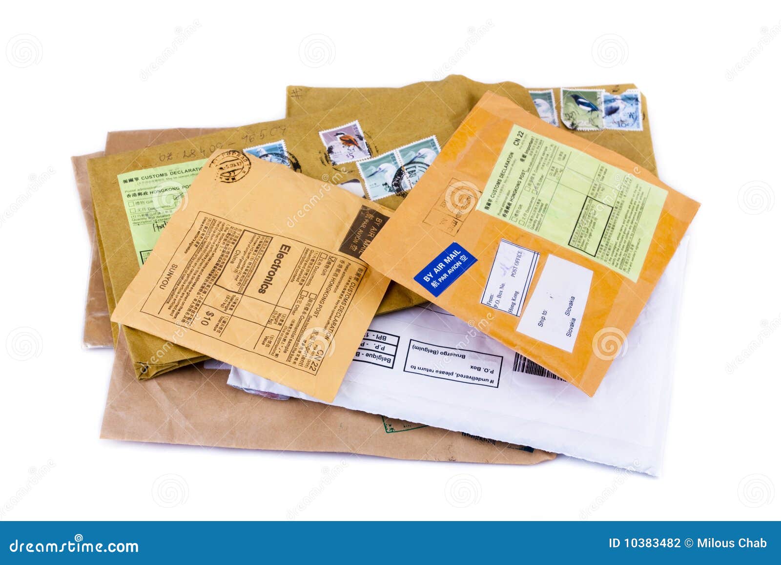 Pile of envelopes editorial photography. Image of hong - 10383482