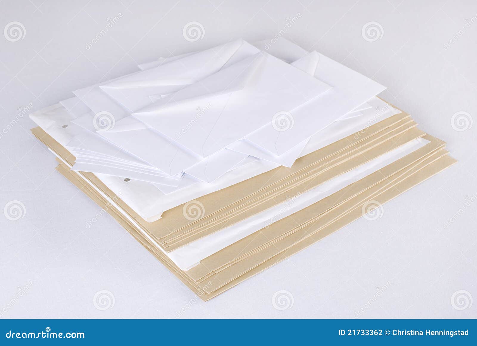 Pile of envelopes. stock photo. Image of concept, correspondence - 21733362