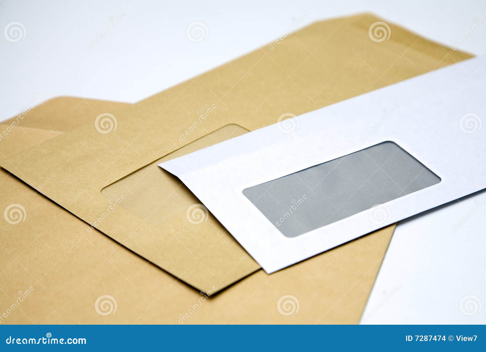 Pile of envelopes on white stock photo. Image of windows - 7287474