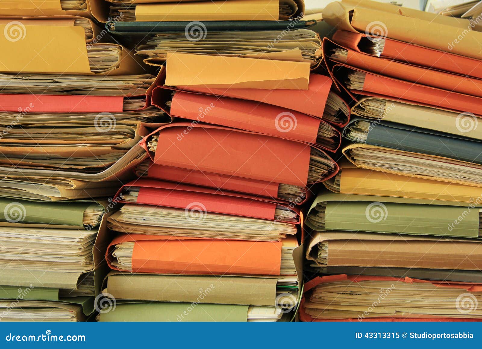 Pile of files stock image. Image of portfolio, paper - 43313315