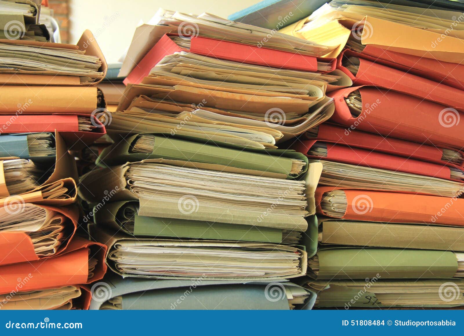 Pile of files stock photo. Image of document, file, storage - 51808484