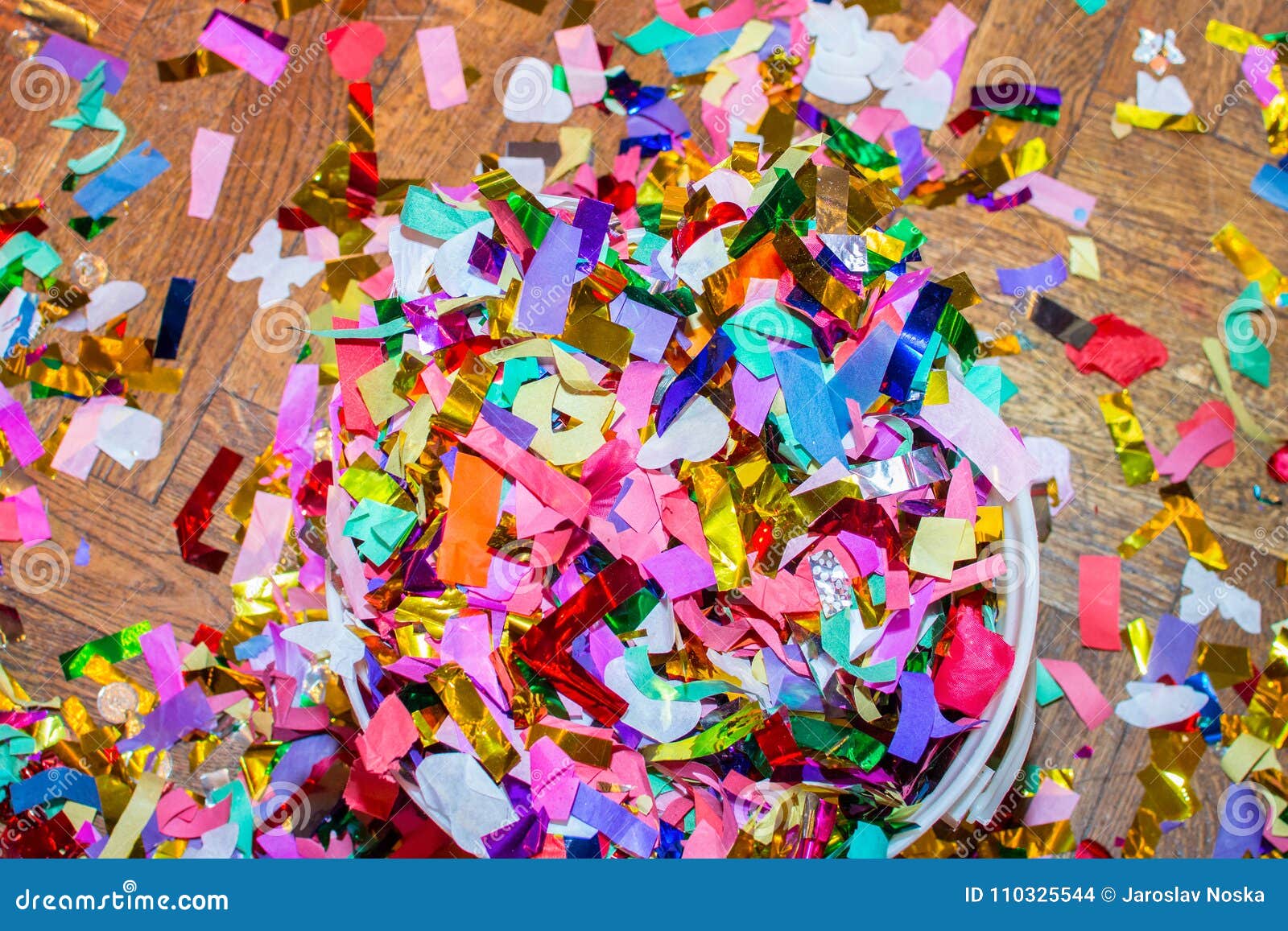 A pile of fired confetti stock photo. Image of prom - 110325544