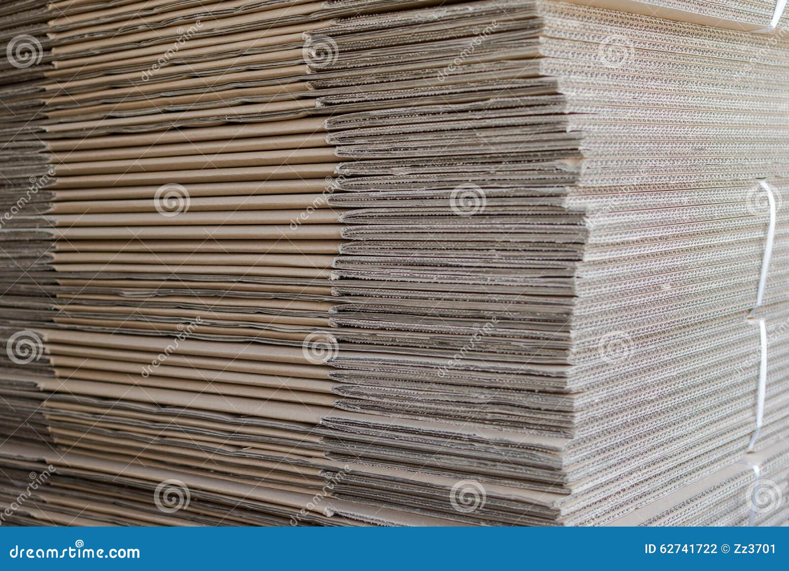 Pile of Folded Carton Boxes Stock Photo - Image of folded, corrugated ...