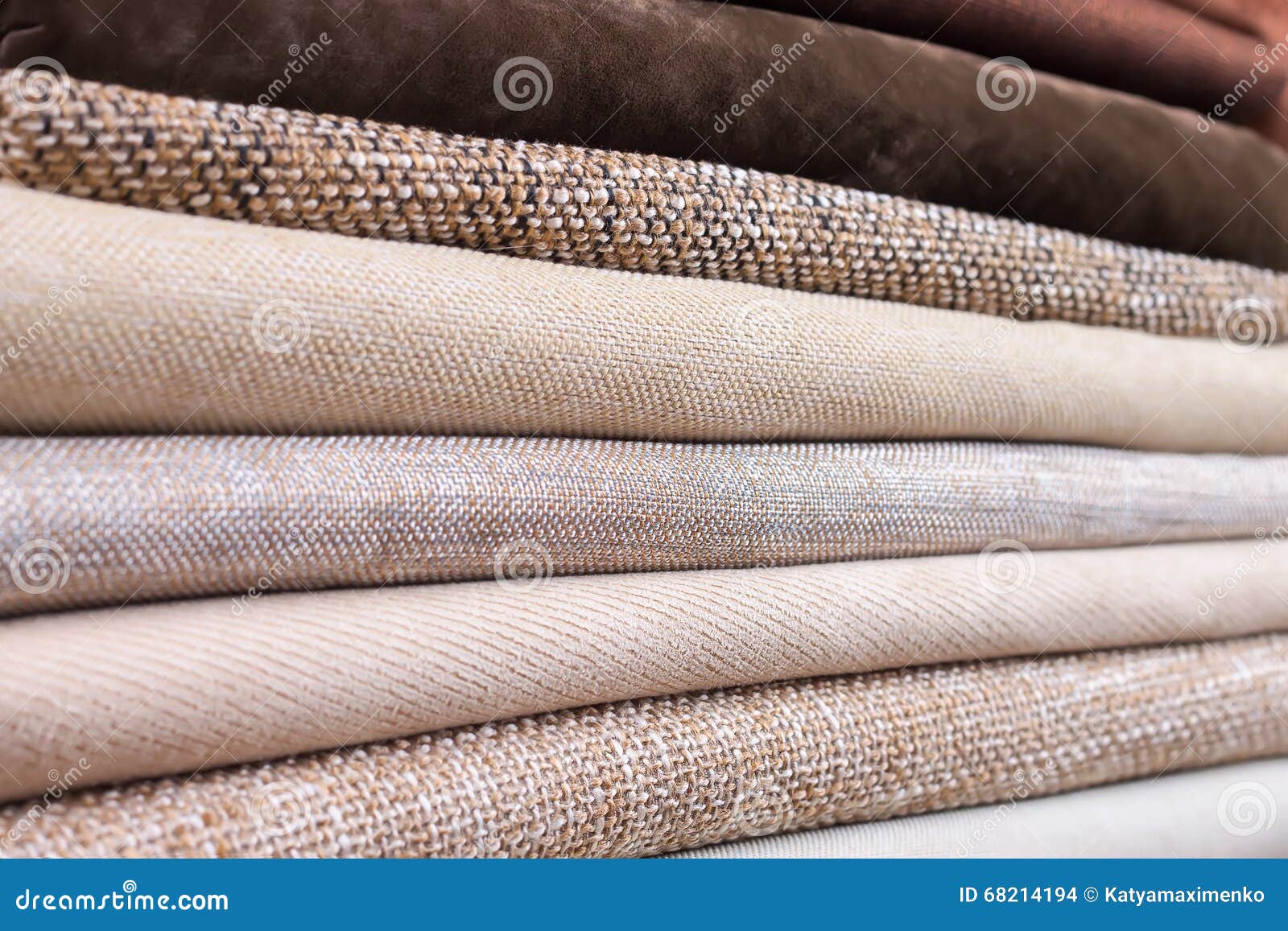 Pile of folded textile stock photo. Image of colorful - 68214194