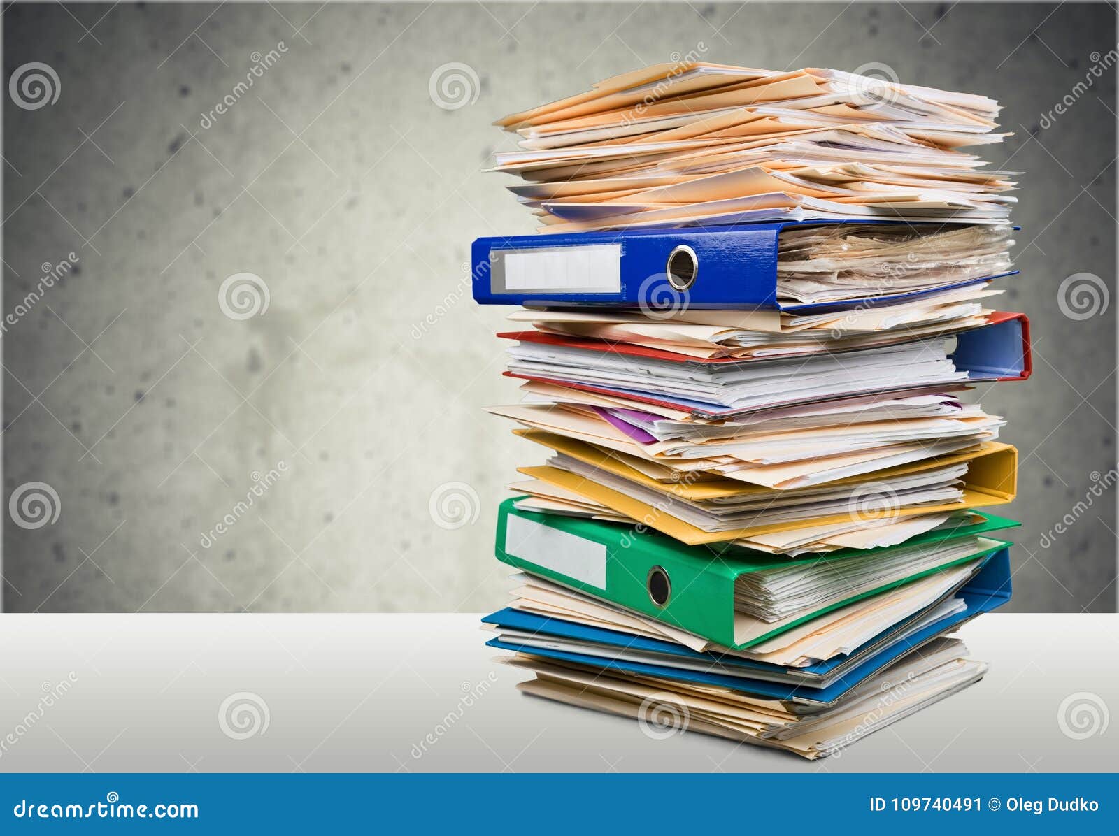 Pile of Files in Folders on White Table Stock Image - Image of ... Pile of Files in Folders on White Table Stock Image - Image of ...