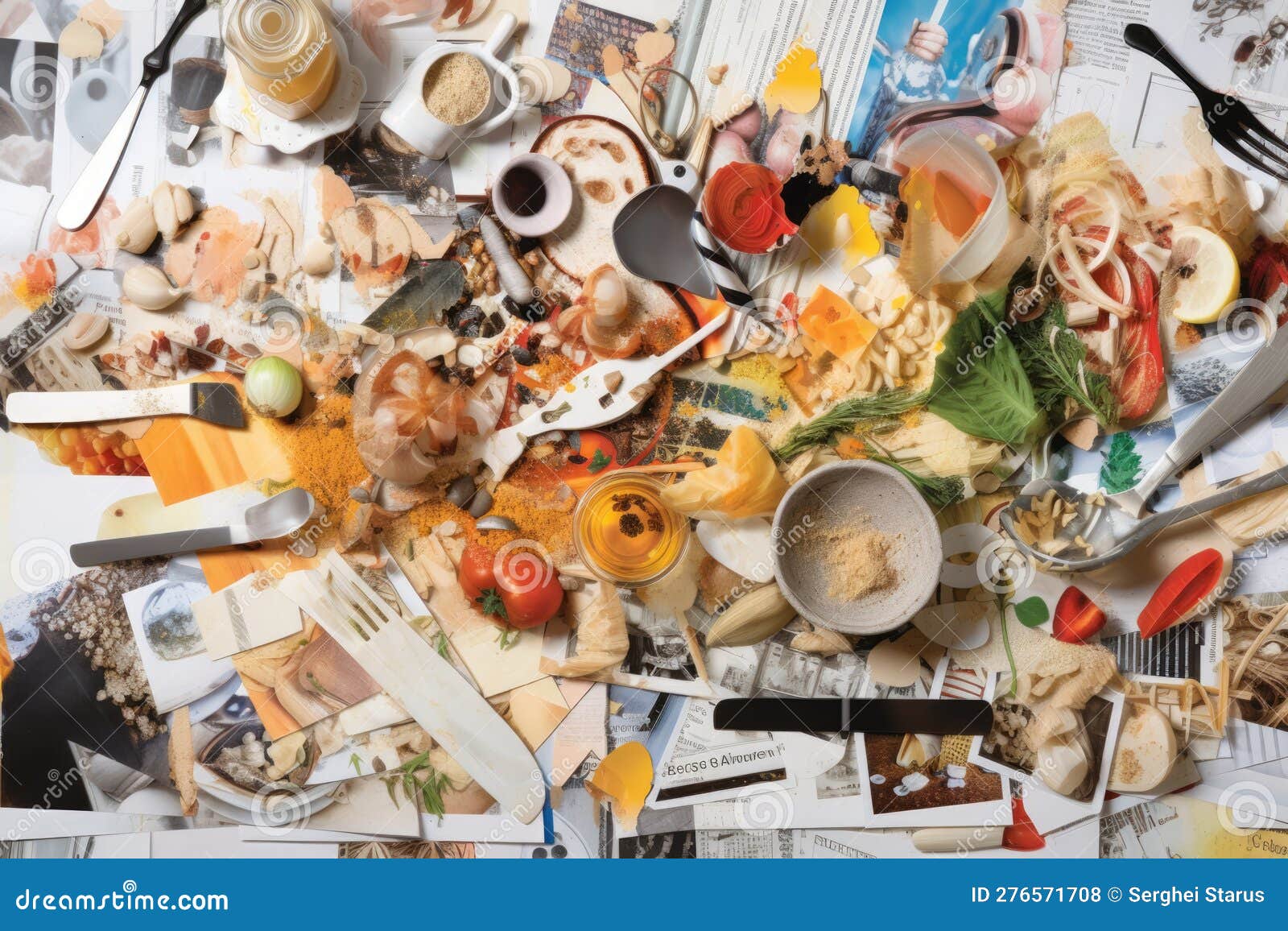 A Pile of Food that is on Top of a Table. AI Generative Image. Stock ...