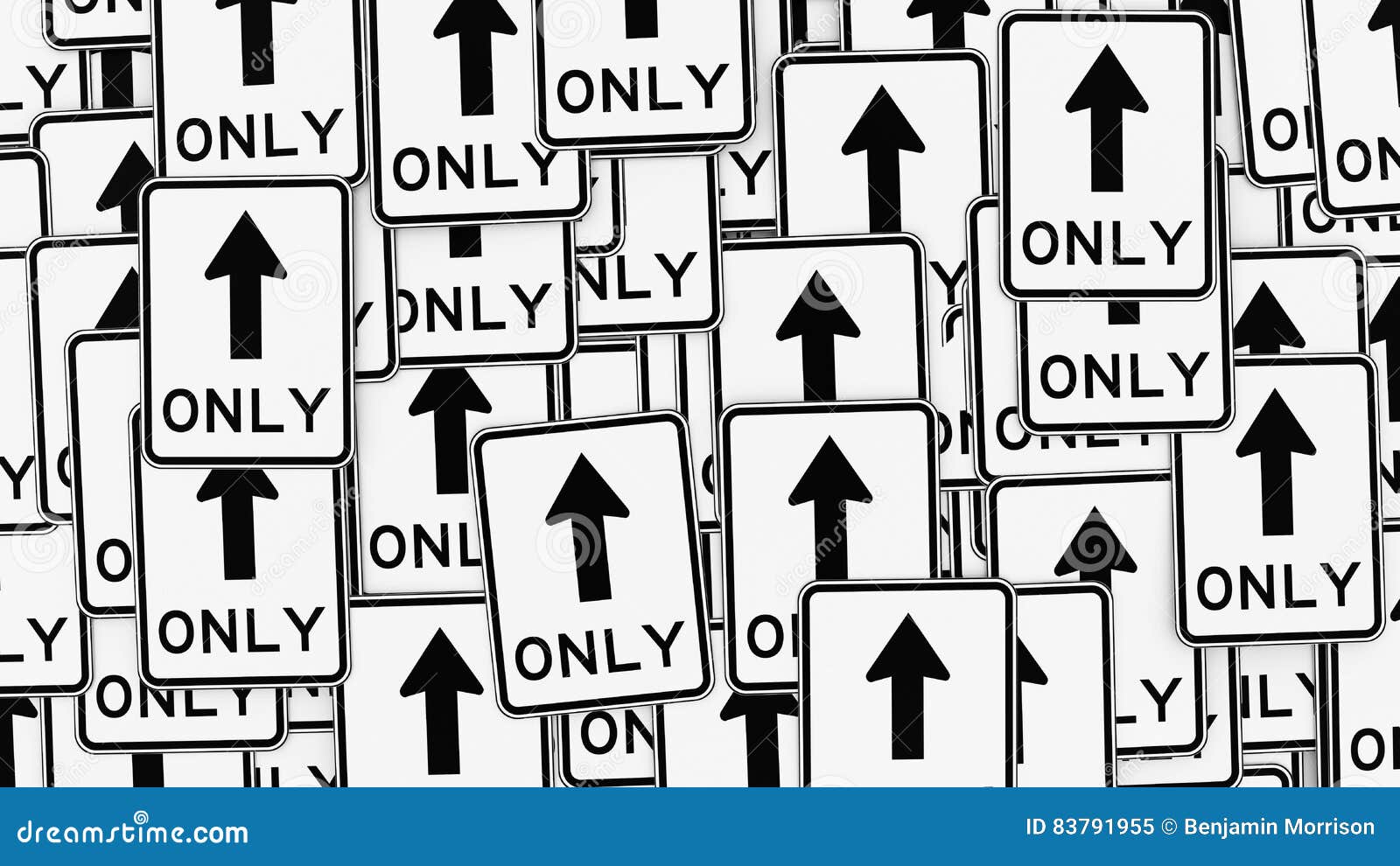 Pile of Forward only Traffic Signs Stock Illustration - Illustration of ...