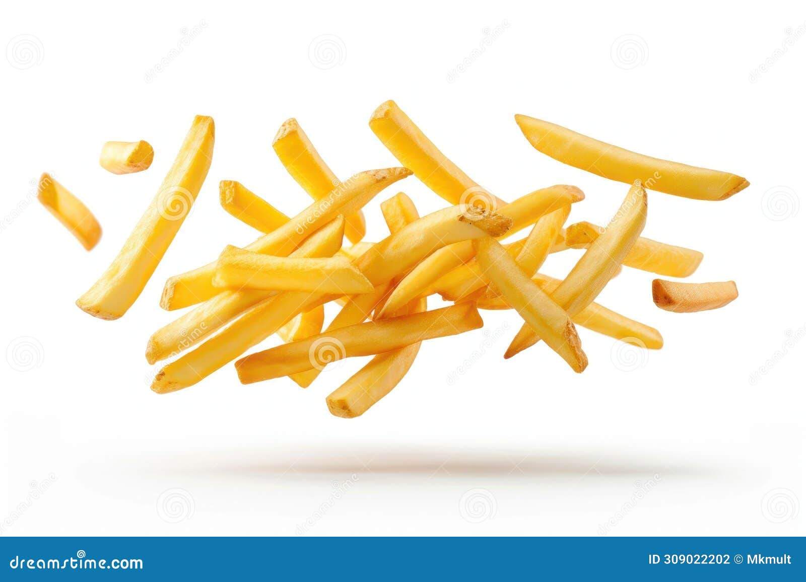 Pile of French Fries Falling into the Air Stock Photo - Image of ...