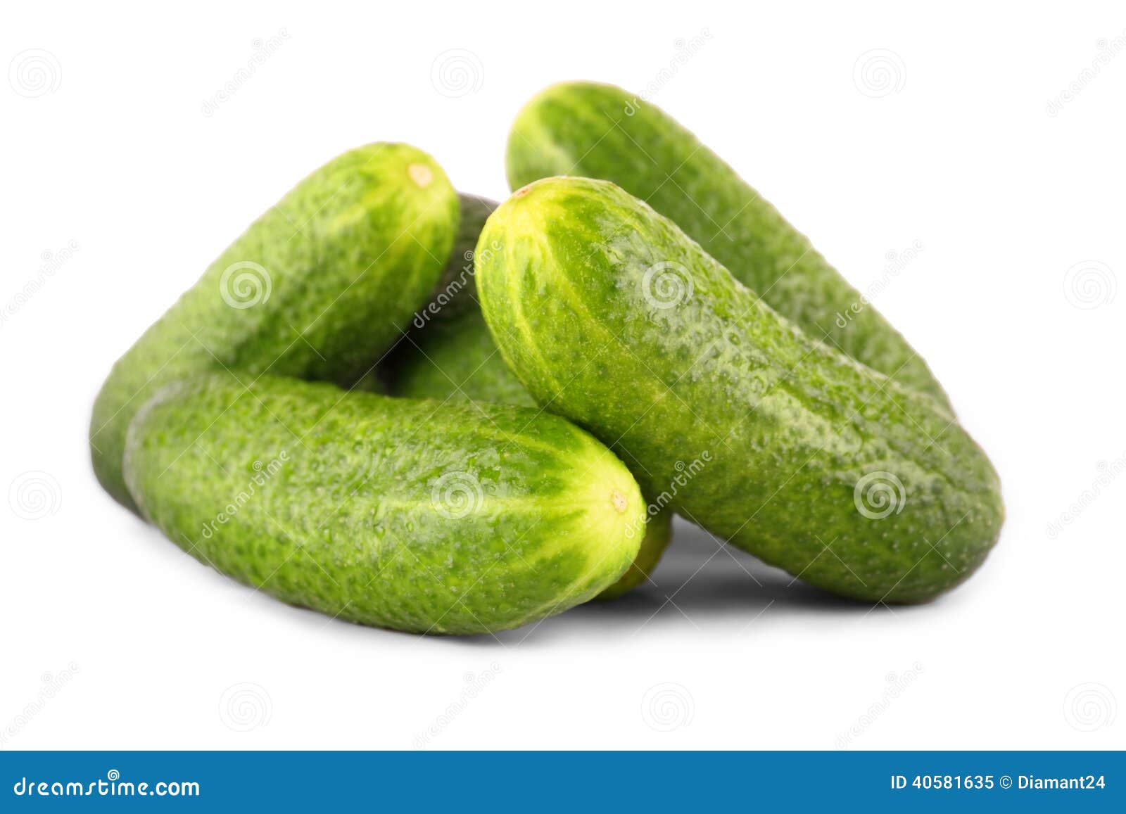 Pile of fresh gherkins stock image. Image of ripe, macro - 40581635
