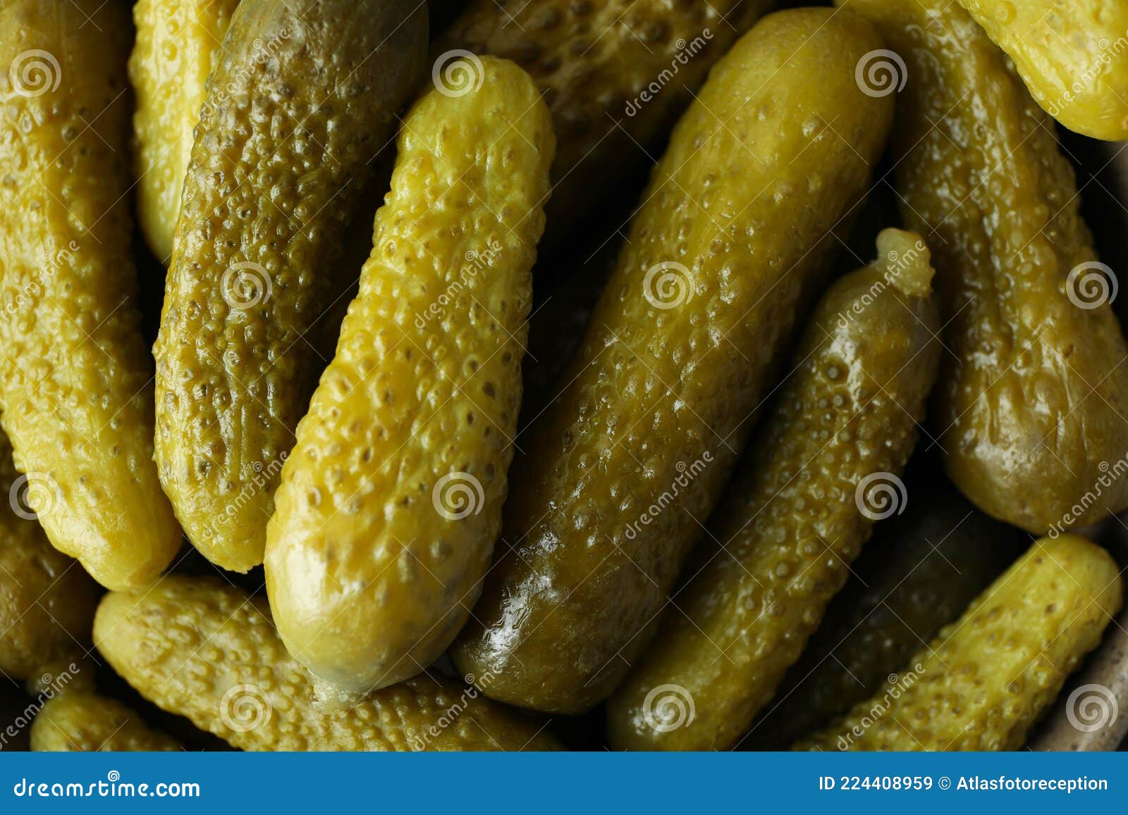 Pile of Fresh Green Pickles, Close Stock Image - Image of pickled, pair ...