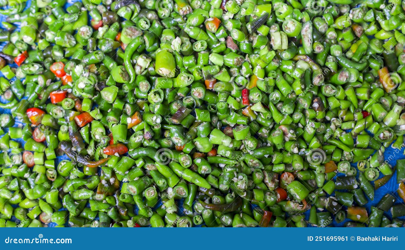 Pile of Fresh Red Green Chili Pieces Stock Image - Image of pieces ...