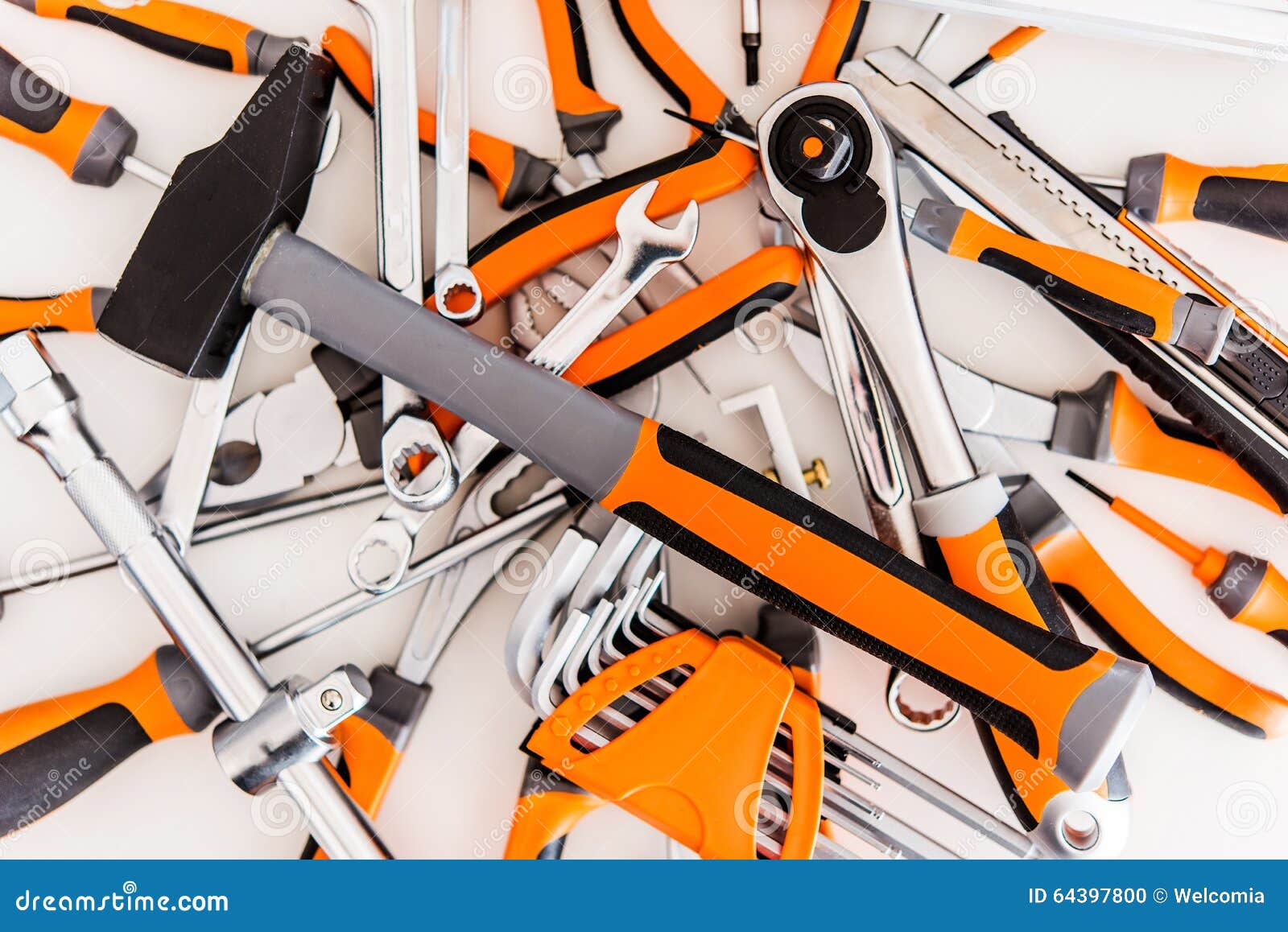 Pile of Garage Tools stock photo. Image of cutter, metal - 64397800