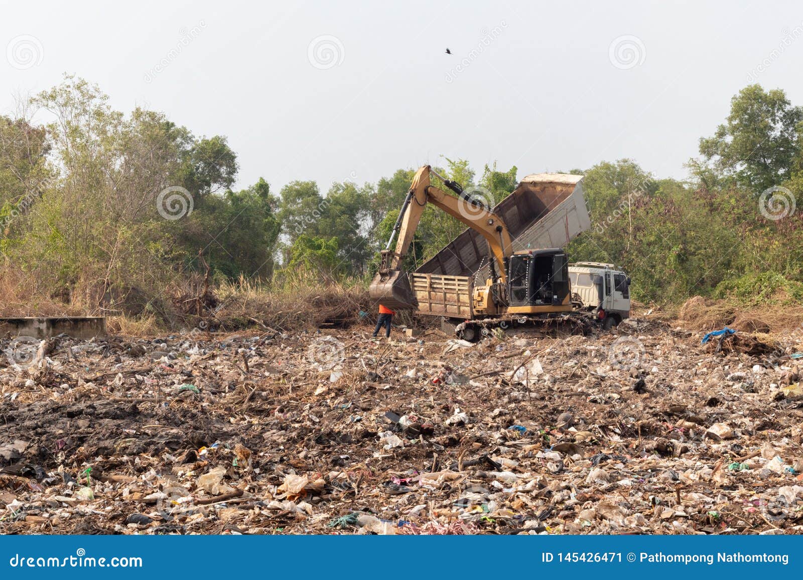 Garbage in Construction Site after Destroy Building Stock Image - Image ...