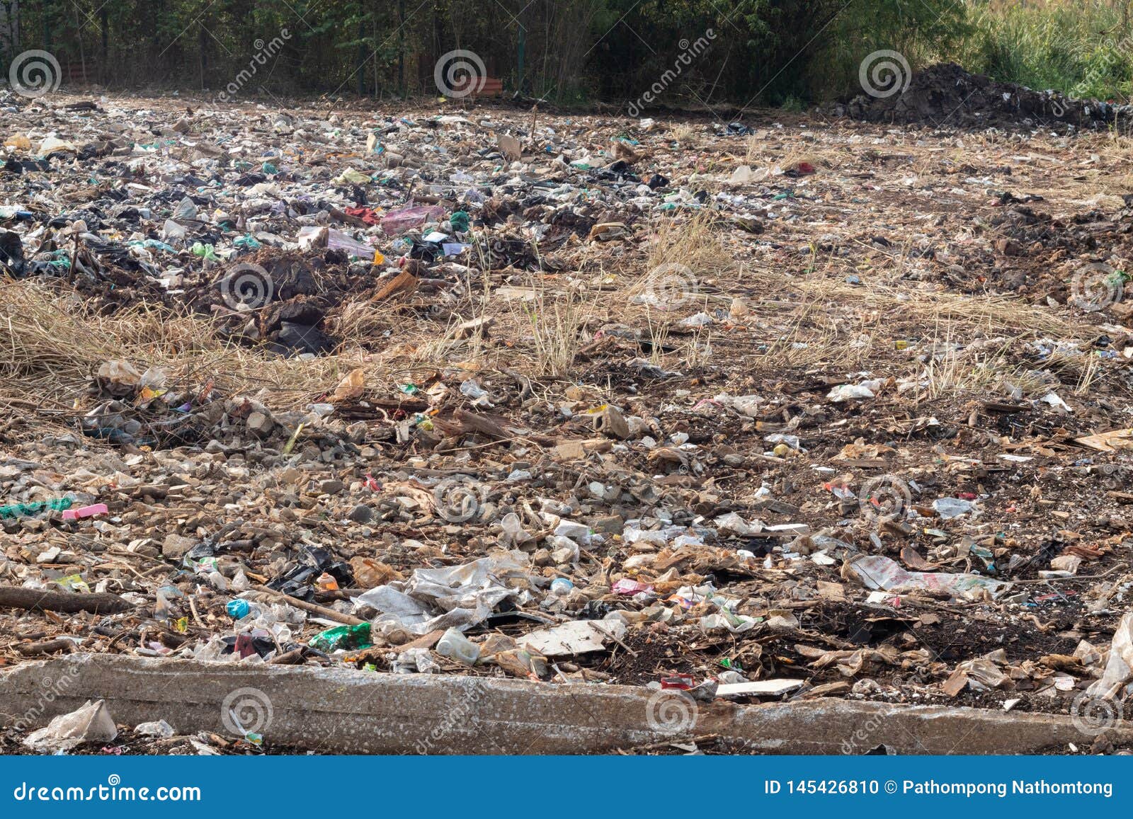 Garbage in Construction Site after Destroy Building Stock Photo - Image ...